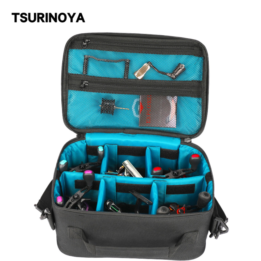 TSURINOYA Multi-Purpose Fishing Reels Bag Large Capacity Removable ...